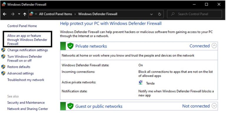 Firewall Settings for APIBridge - MyCoder