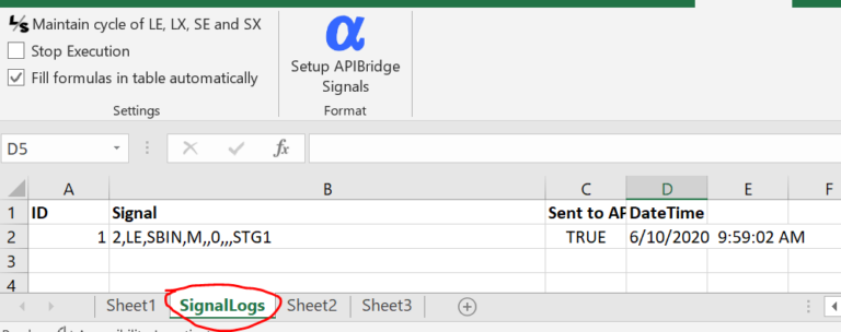 Creating Excel strategy with live data - MyCoder