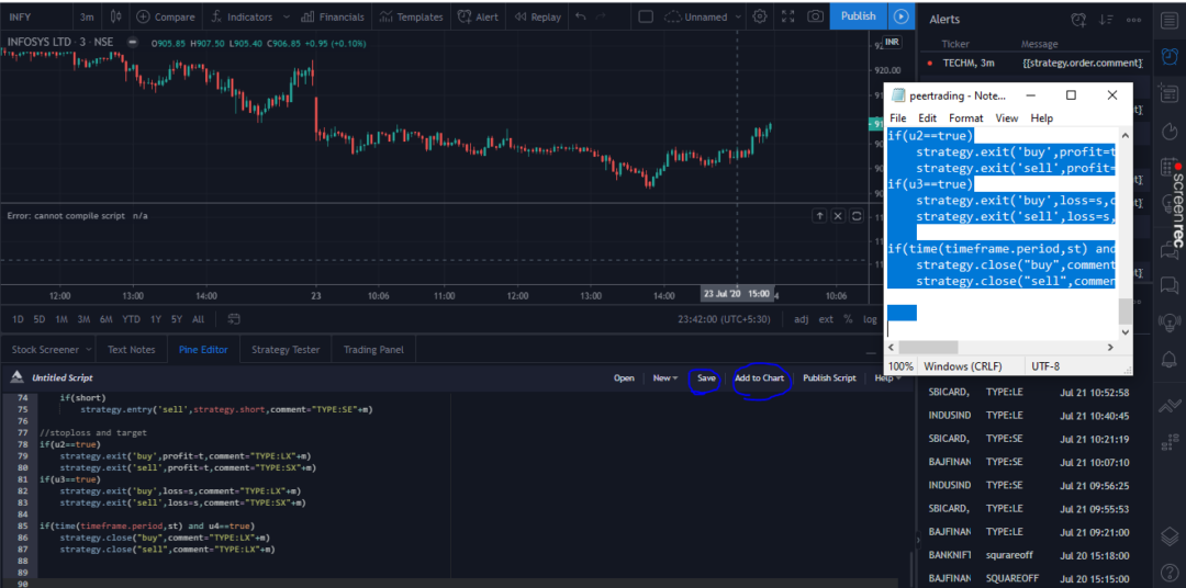 Peer Stocks Script Using TradingView - MyCoder